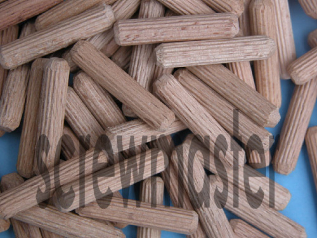 100 Fluted Dowels 6mm x 30mm beech hardwood jointing crafts